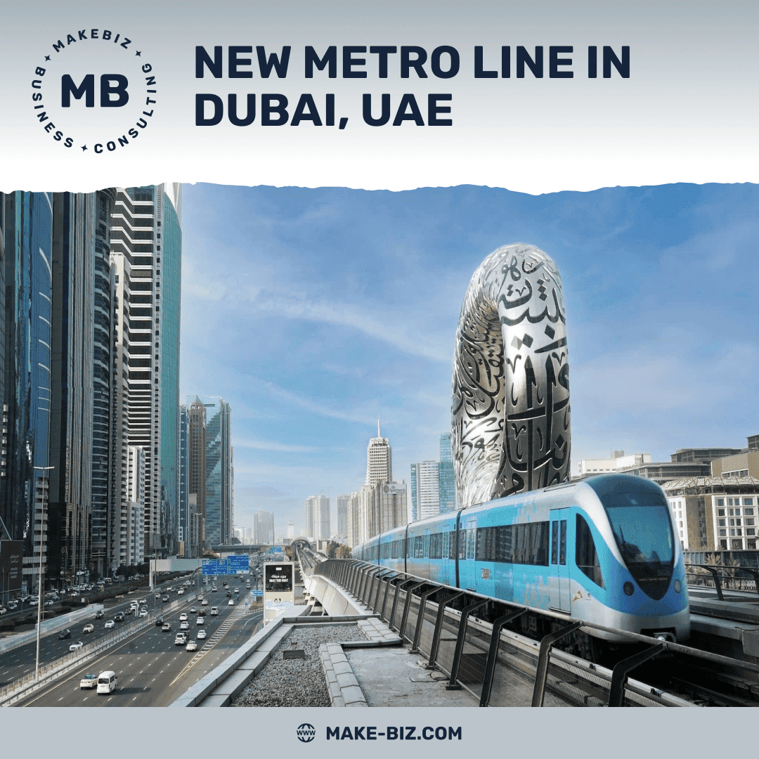 New metro line in Dubai, UAE - Makebiz